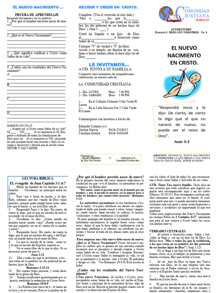 El nuevo nacimiento en Cristo | PDF | Jesús | Cristo (título)