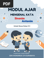Modul Ajar Atau RPP Bahasa Indonesia Sinonim Dan Antonim | PDF | Karier & Perkembangan | Seni ...