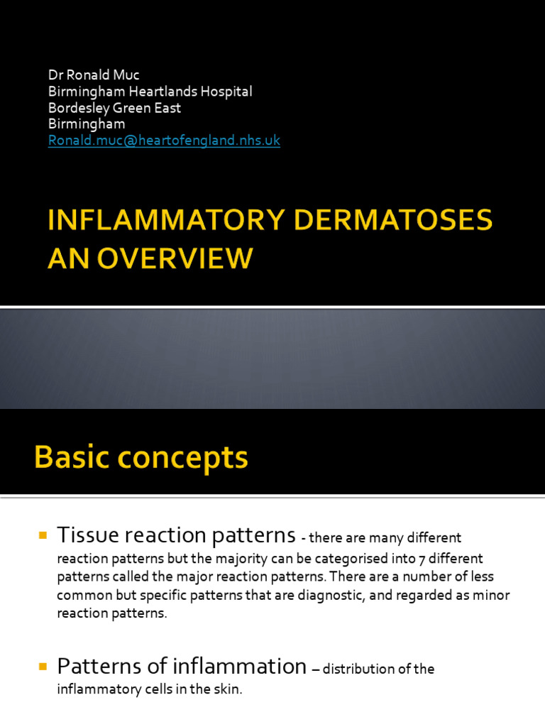 Inflammatory Dermatoses Birmingham Histopathology Course 2017 Sec Pdf