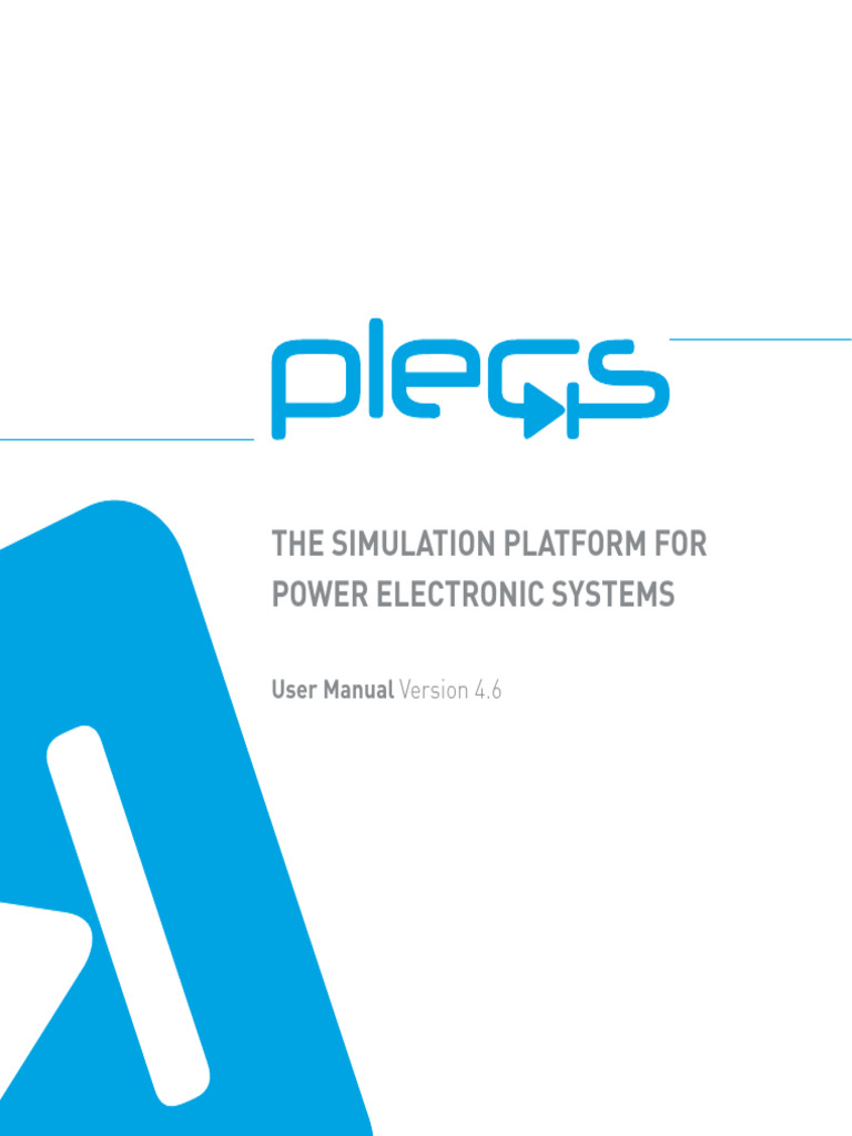 Plecs Manual | PDF | Electrical Network | Electricity