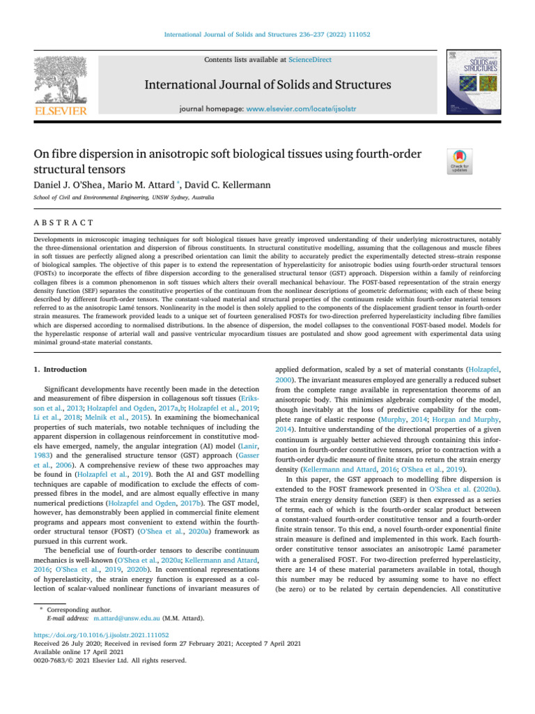 IJSS-2022-Daniel-On Fibre Dispersion in Anisotropic Soft Biological ...