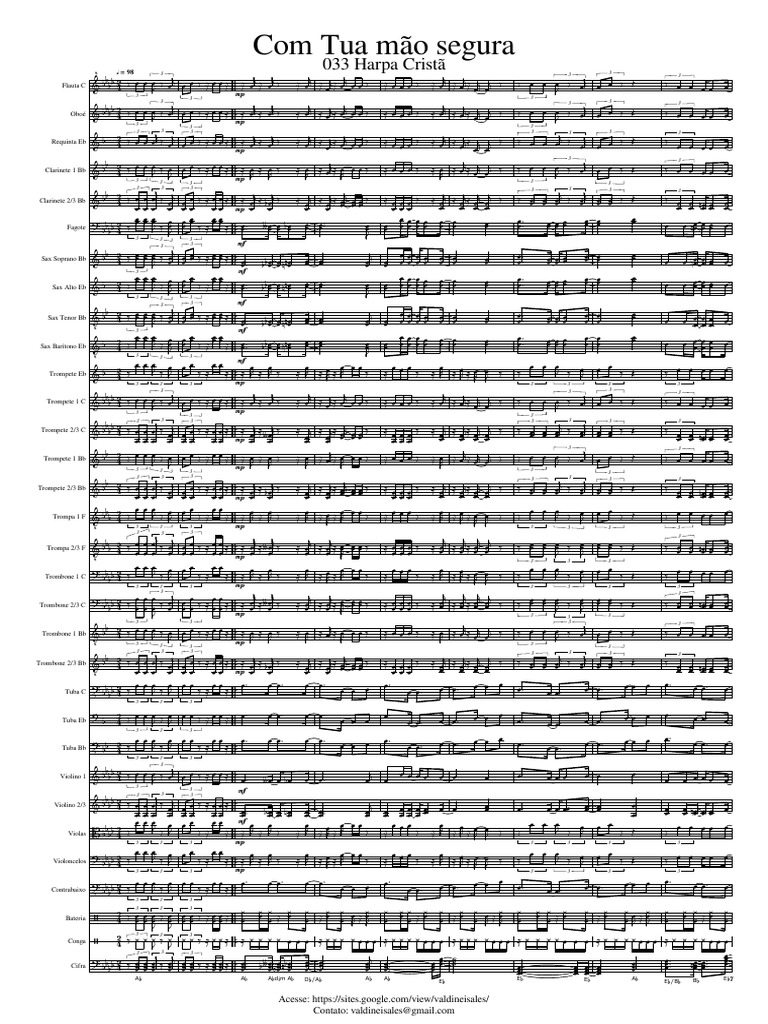 033 H.C-Partitura - e - Partes | PDF | Saxophone | Elementary Organology