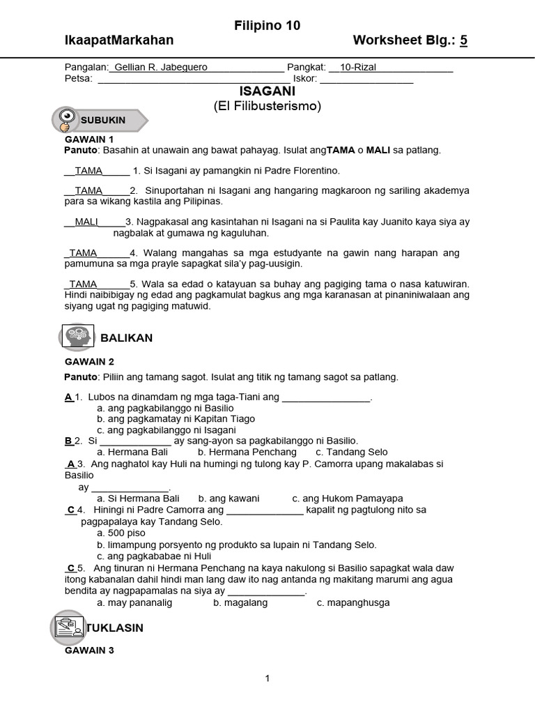 Aralin 4.5 ISAGANI | PDF