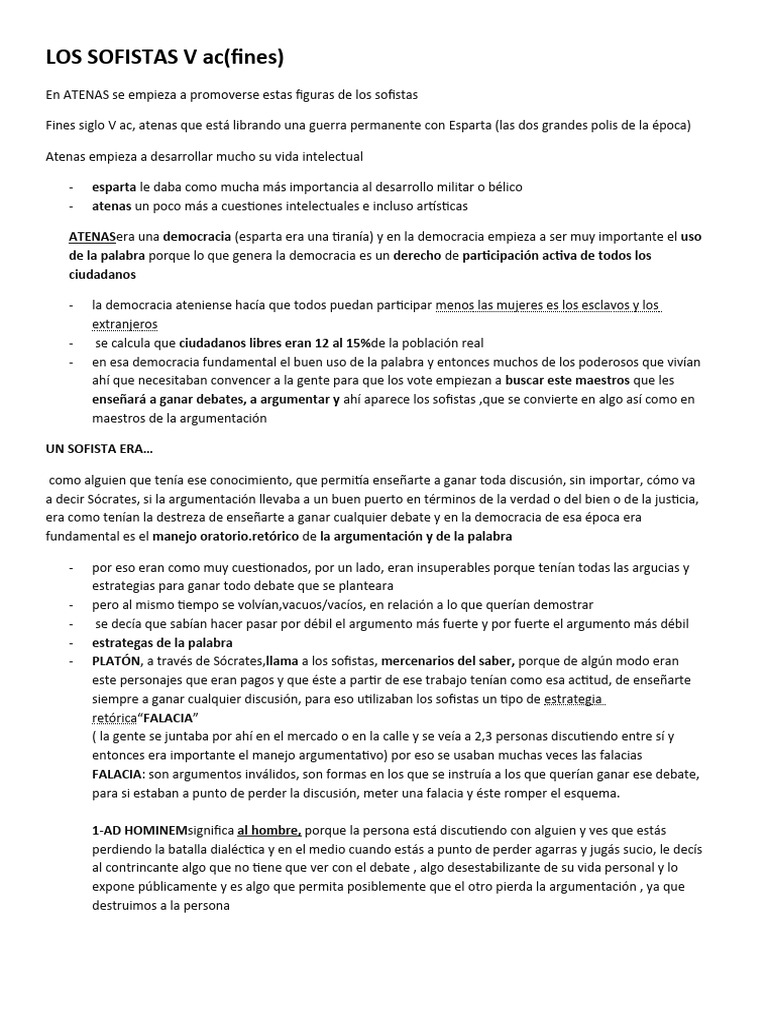 Sofistas, Socrates, Platon, Aristoteles, Videos y Guias | PDF ...
