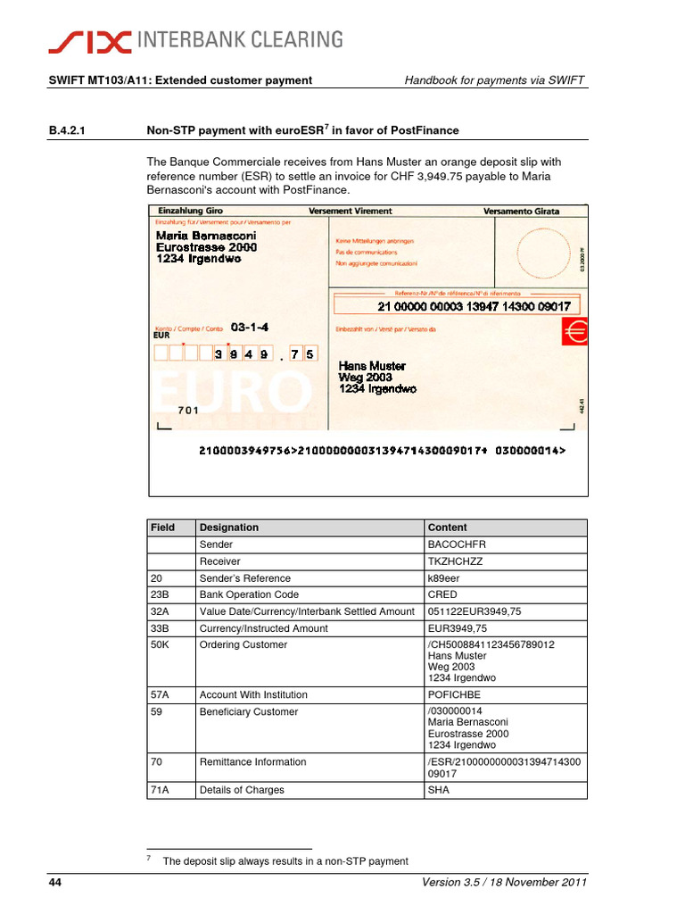 SWIFT Handbook Pages 44 | PDF