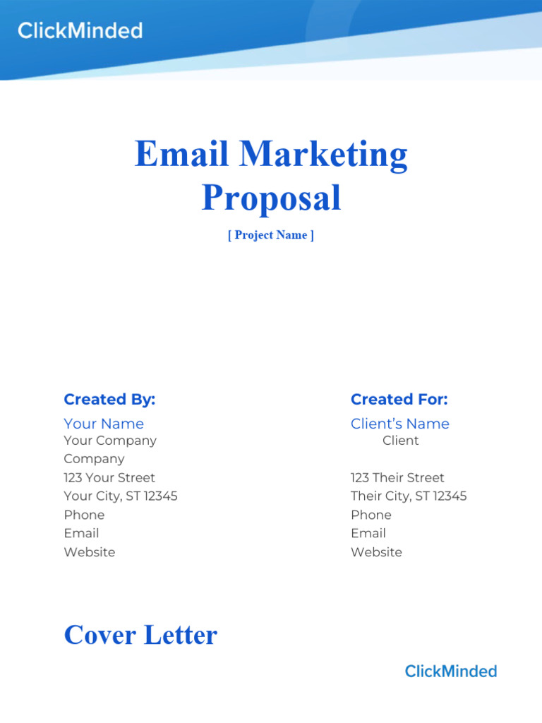 Email Marketing Proposal (Downloadable Template) | PDF | Marketing ...
