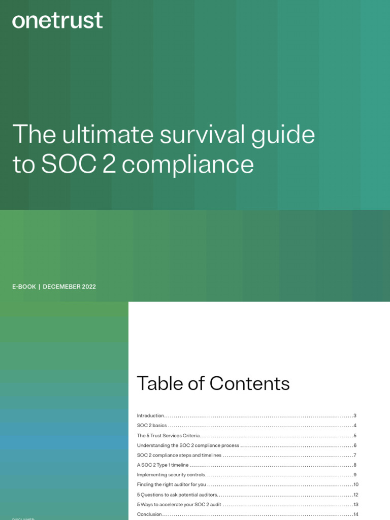 OT Ultimate Guide To SOC2 Compliance Ebook | PDF | Business