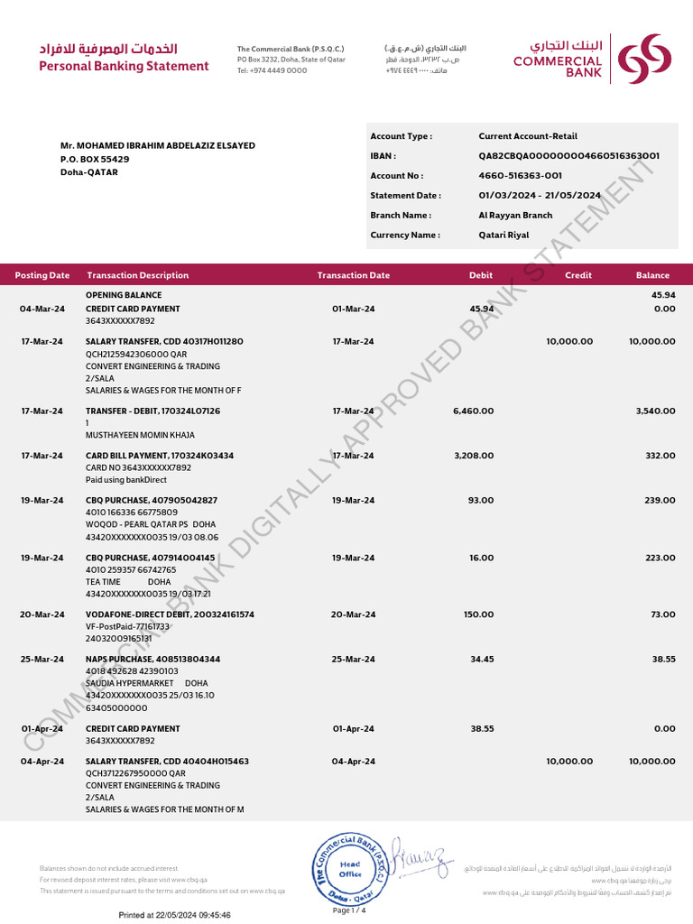 Digitally Signed Statement | PDF | Debit Card | Credit Card