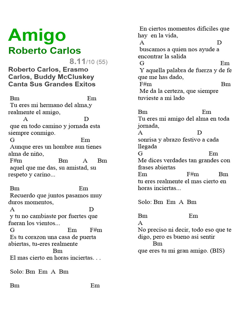 Amigo Letra | PDF | Cristo (título)