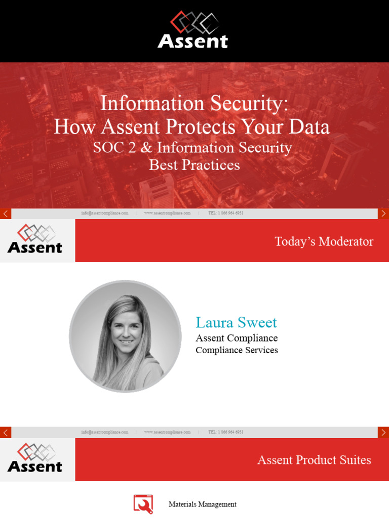 Assent's Data Security & SOC 2 Overview | PDF | Audit | Information ...