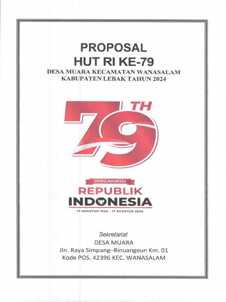 Proposal PHBN Desa Muara 2024 Scan | PDF