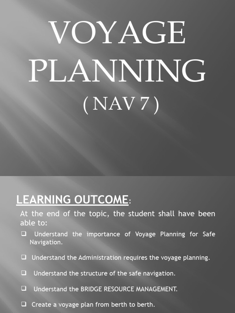 Voyage PL Anning Nav 7 | PDF | Navigation | Shipping