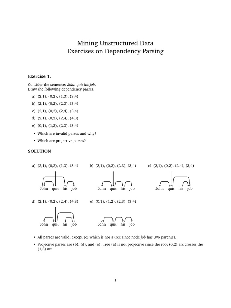 07 Exercises Dependency Parsing Mud Solved Pdf Parsing Syntax 