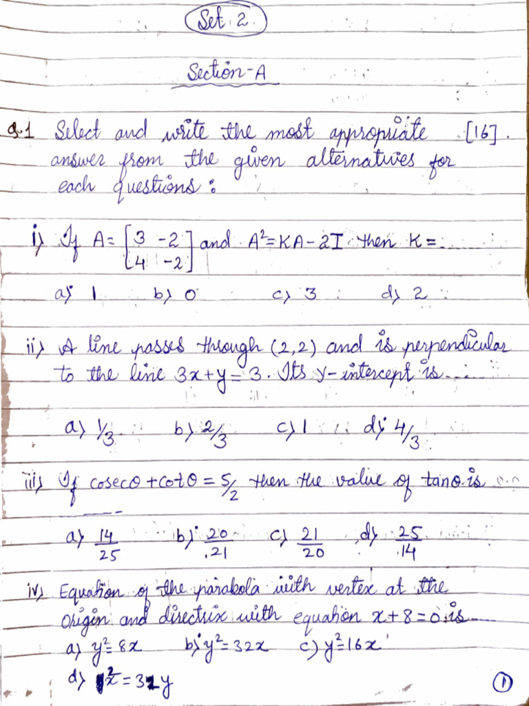 Maths Ques - Bank-II | PDF