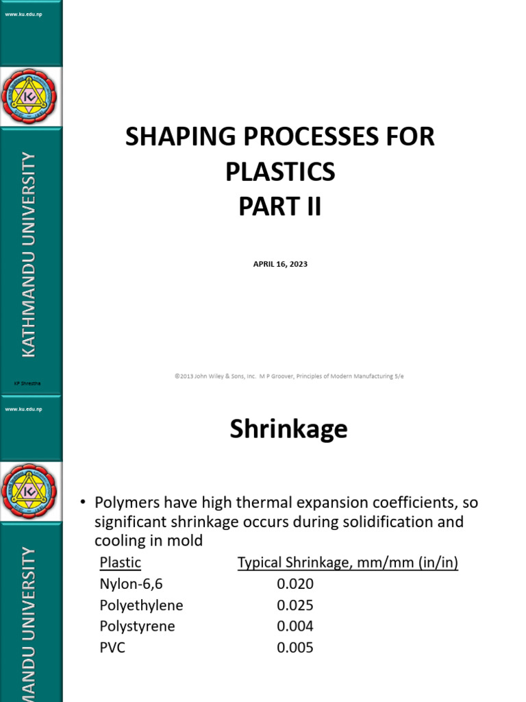 Plastic Shaping Processes Guide | PDF | Polystyrene | Thermoplastic