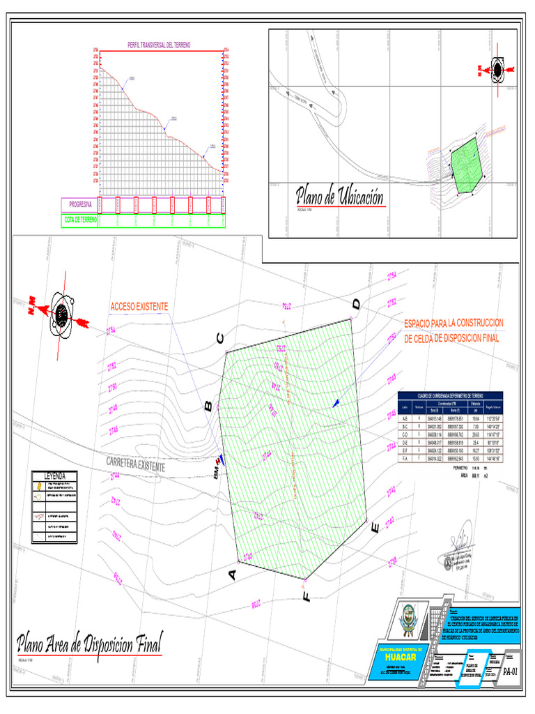 PLANO DE AREA DE DISPOSICION FINAL | PDF