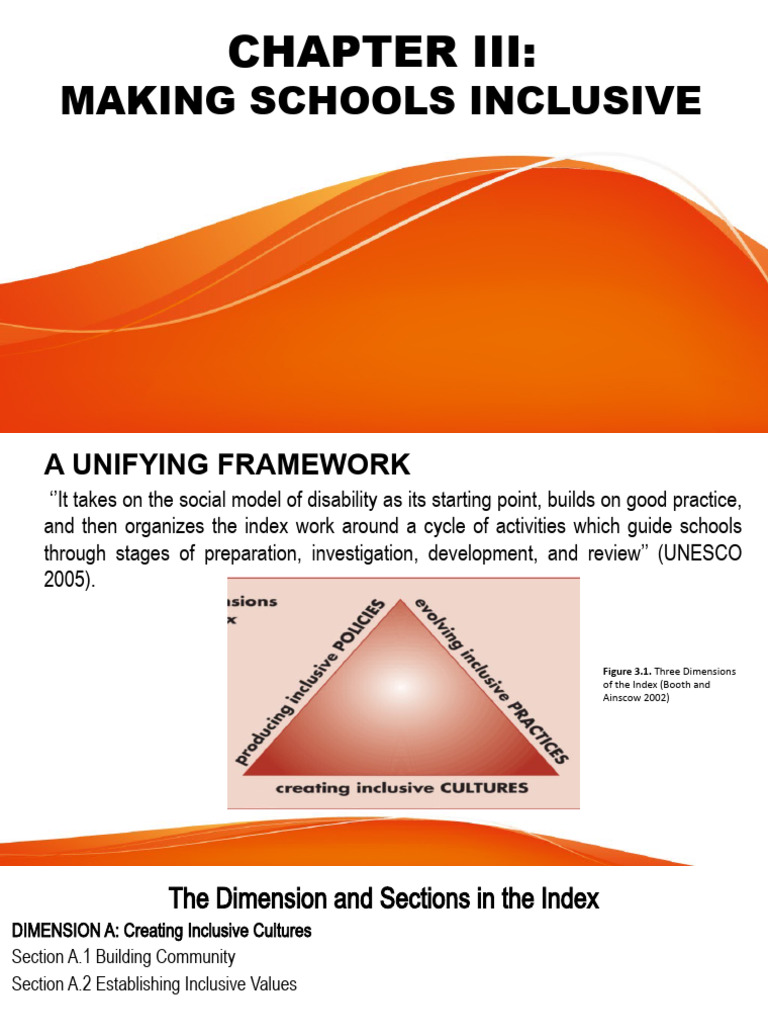 Chapter III Making Schools Inclusive | PDF | Inclusion (Education ...