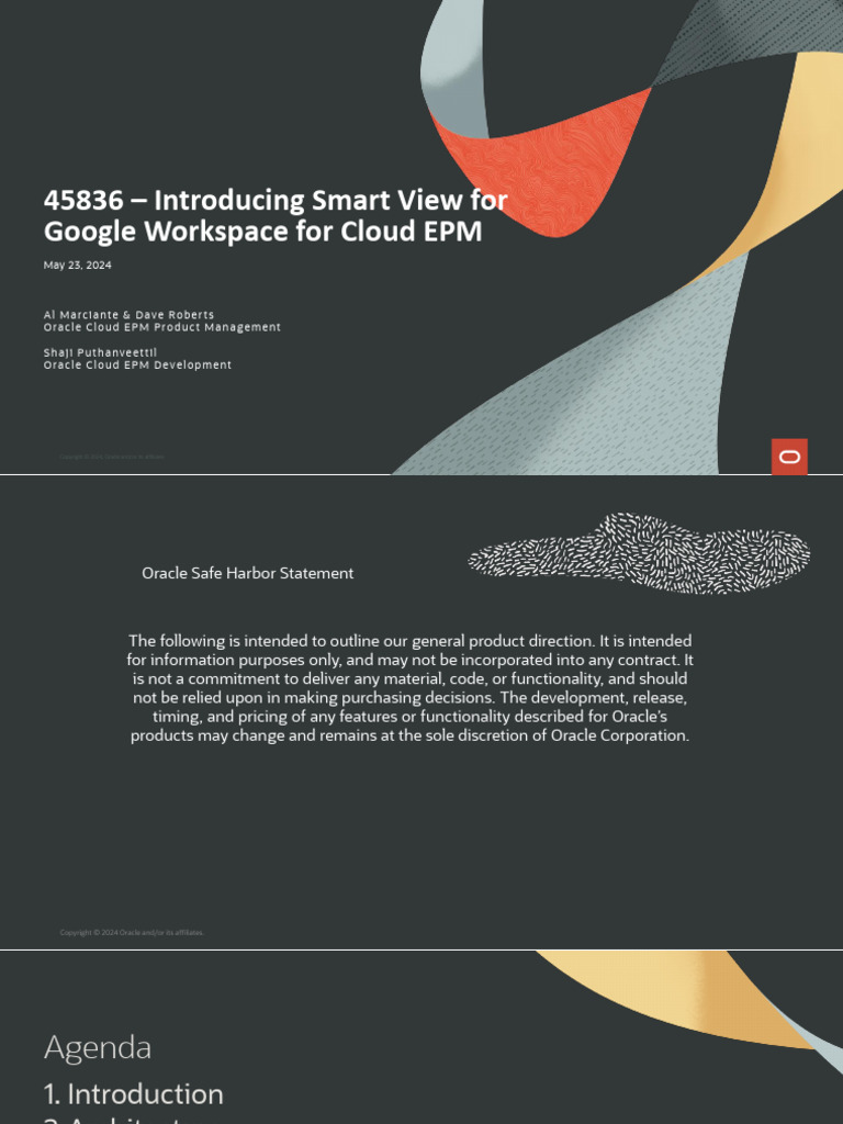 Introducing Smart View For Google Workspace For Cloud EPM | PDF ...