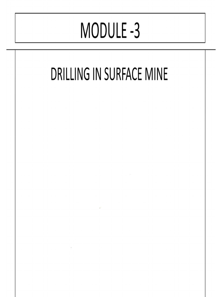 Drilling in Surface Mine | PDF