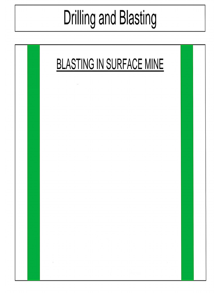 Blasting in Surface Mine | PDF