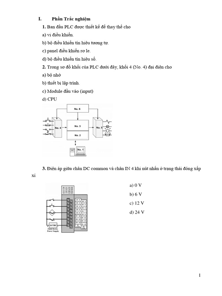 Cau Hoi On Tap 1 | PDF