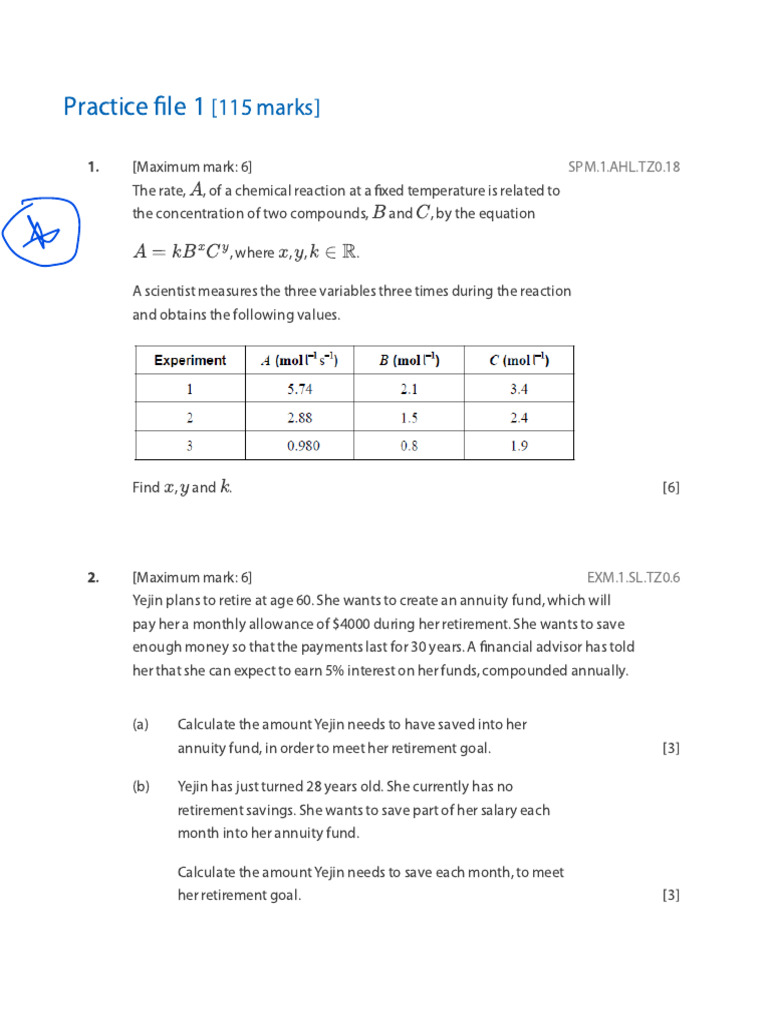 Math Functions Practice IB | PDF | Moment Magnitude Scale | Earthquakes
