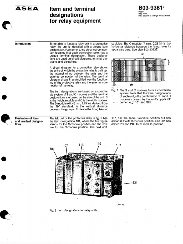 Asea B03-9381e 1983 | PDF
