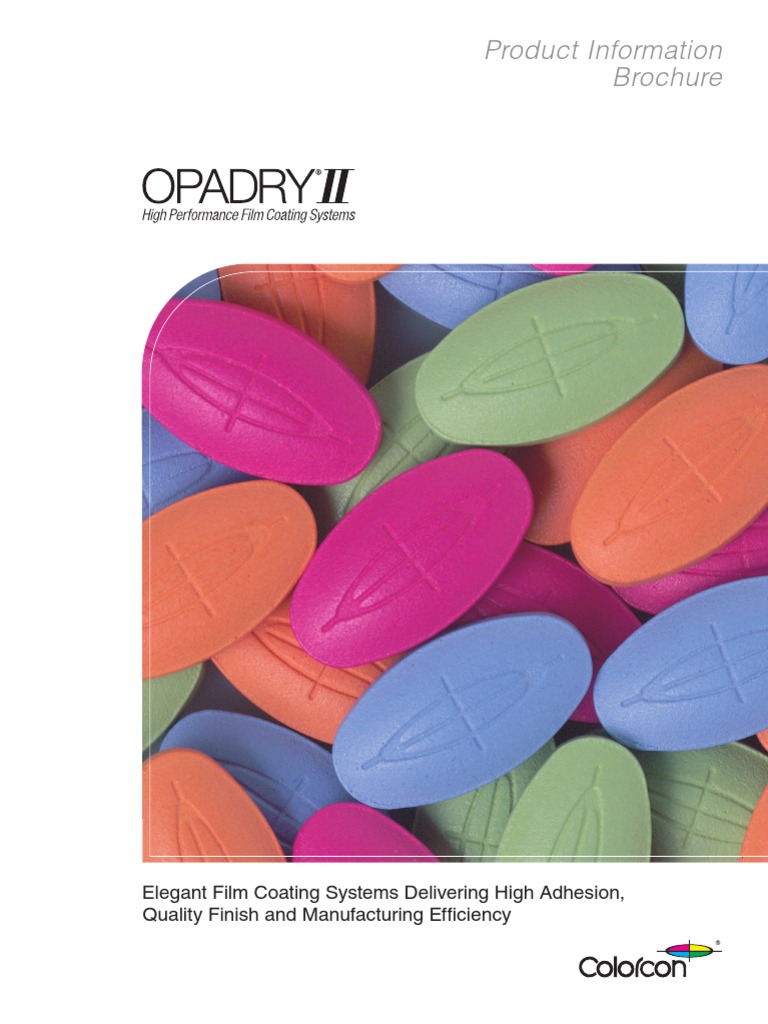 OPADRY II | Tablet (Pharmacy) | Pharmaceutical Formulation