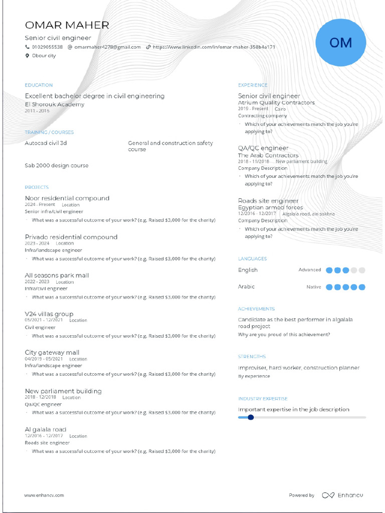 Omar Maher CV 16-3 | PDF