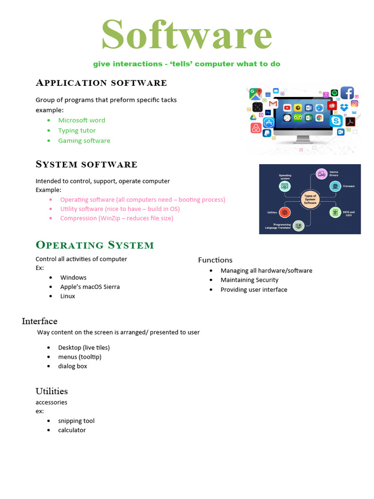 Overview of Computer Software Types | PDF
