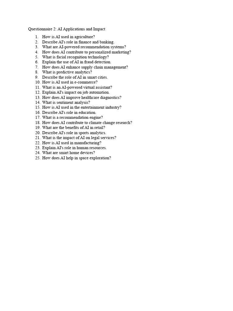 Questionnaire 2 | PDF | Computers