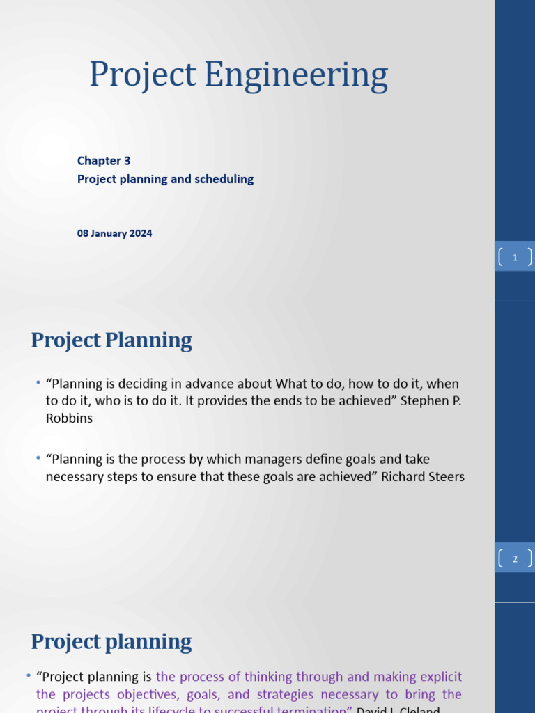 L5 - Project Planning and Scheduling | PDF | Business