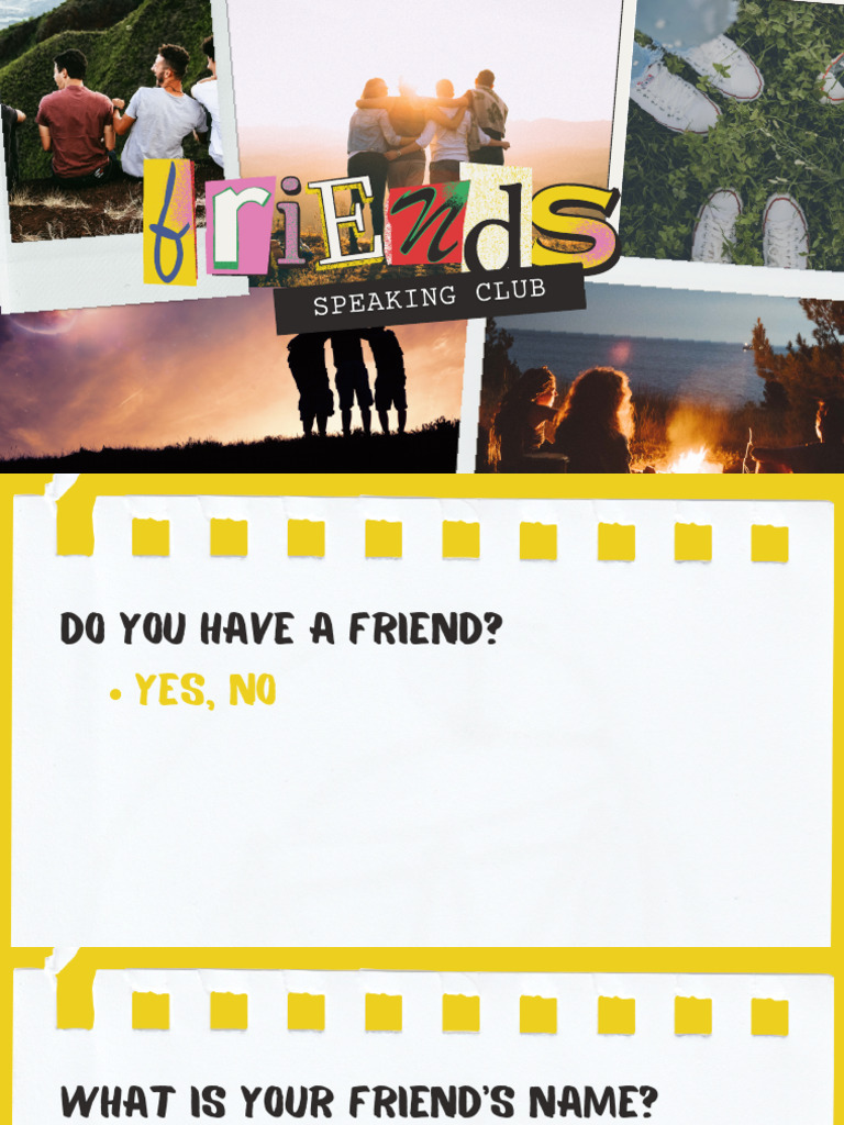 Best Friend Presentation Guide | PDF | Games & Activities