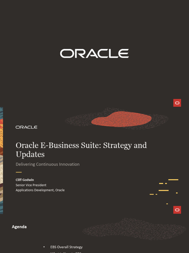 Oracle Ebs Strategy And Updates Pdf Supply Chain Management Logistics