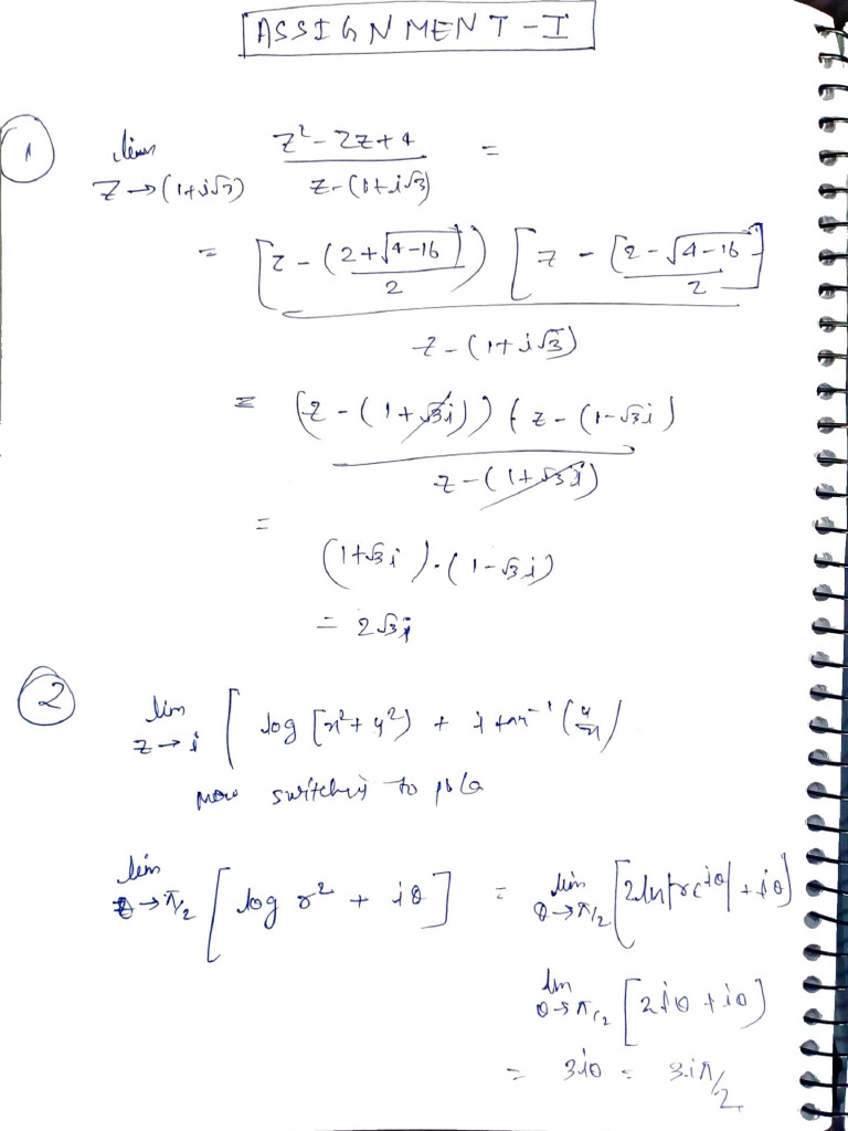 Maths Assignment 1 | PDF
