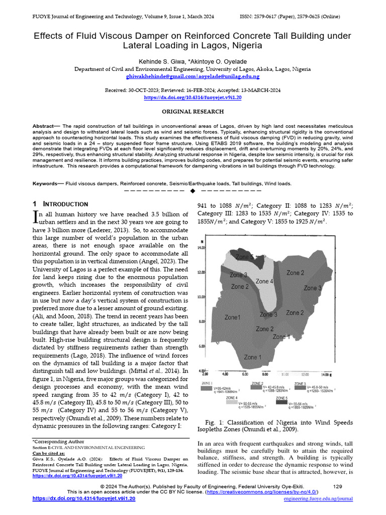Effects of Fluid Viscous Damper On Reinforced Concrete Tall Building ...