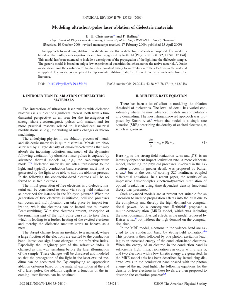 Christensen 2009 | PDF | Ionization | Electron