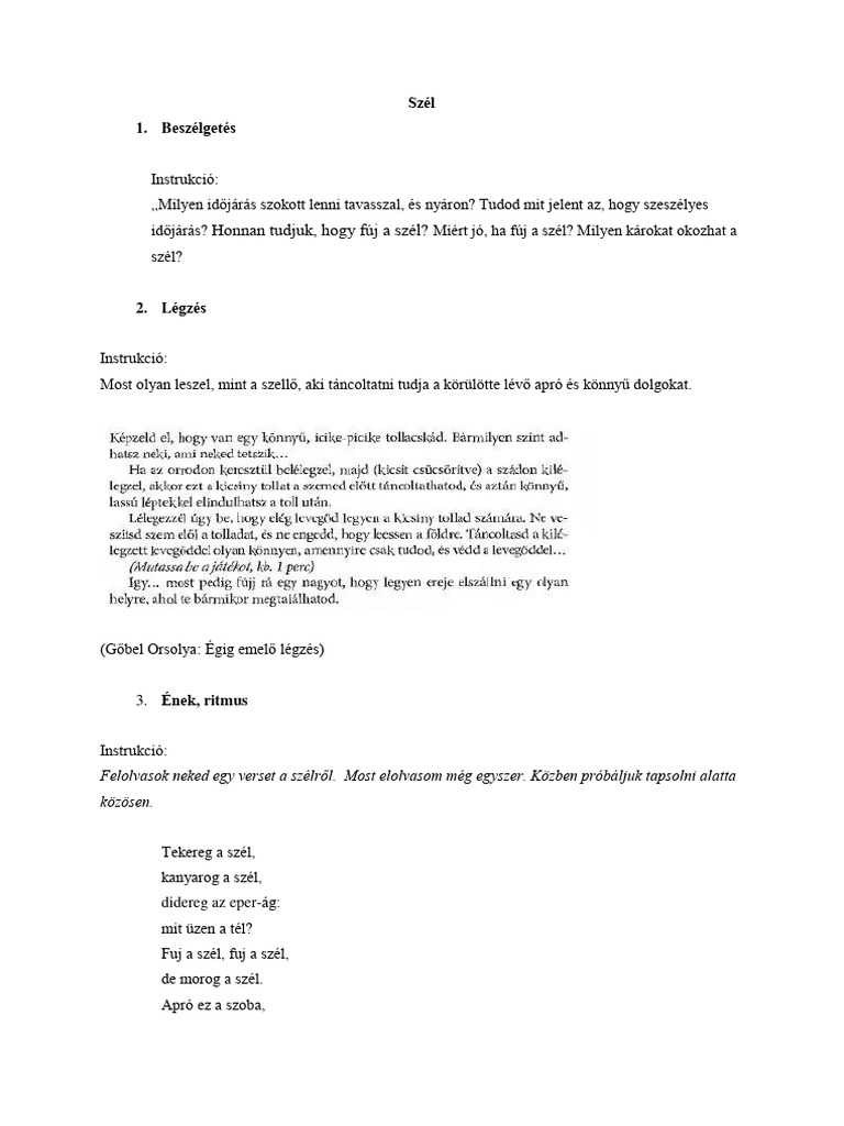 Szél-Dadogás Terápia Otthoni Gyakorlás | PDF