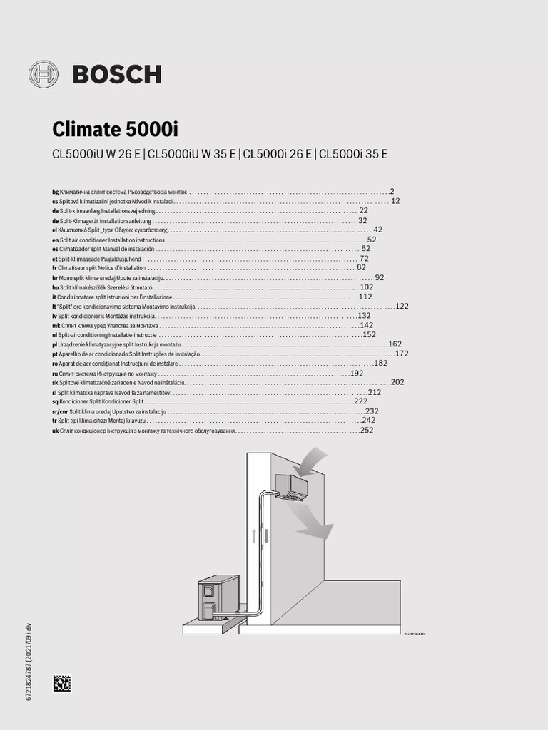 Manual Bosch Climate 5000i (Español - 268 Páginas) | PDF
