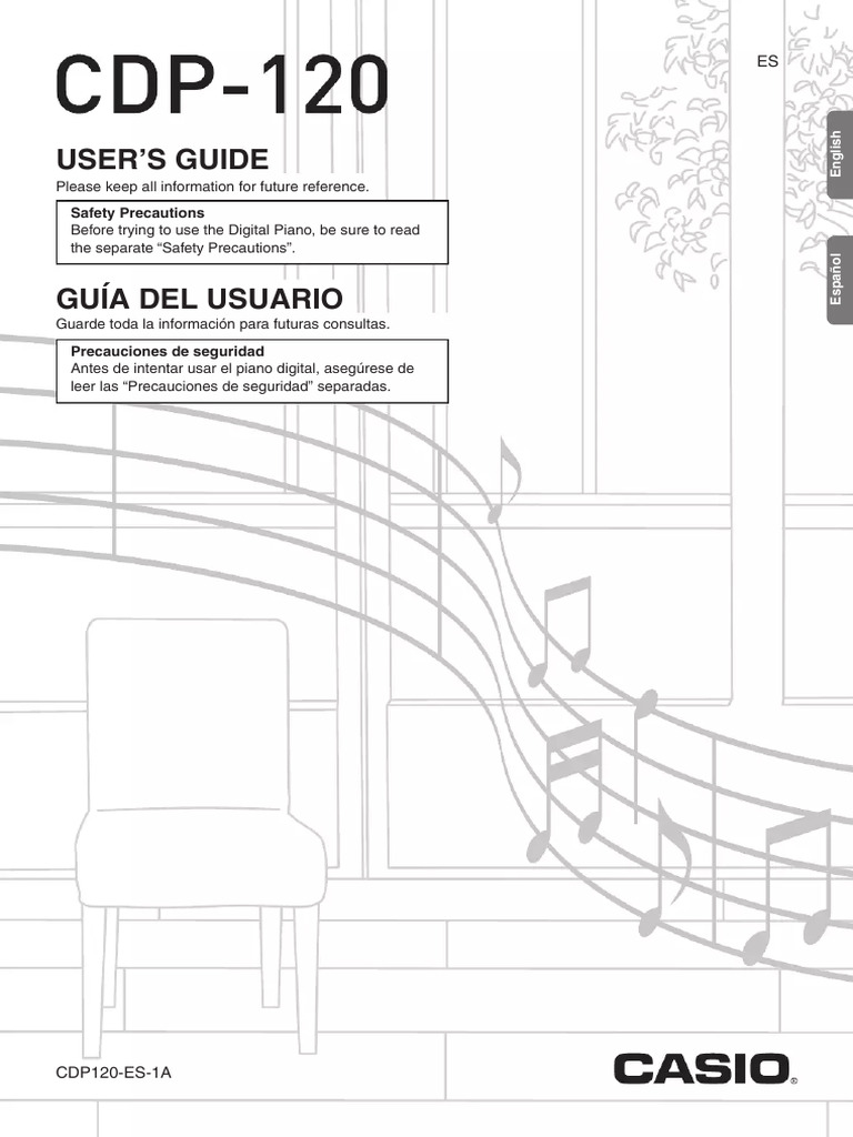 Manual Casio CDP-120 (Español - 18 Páginas) | PDF