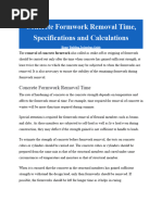 Deshuttering Times for Concrete Elements | PDF | Concrete | Civil ...