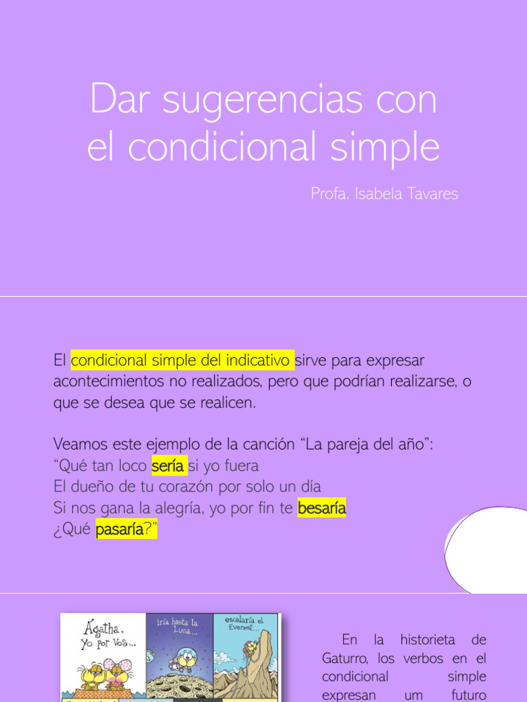 Aprende el Condicional Simple | PDF