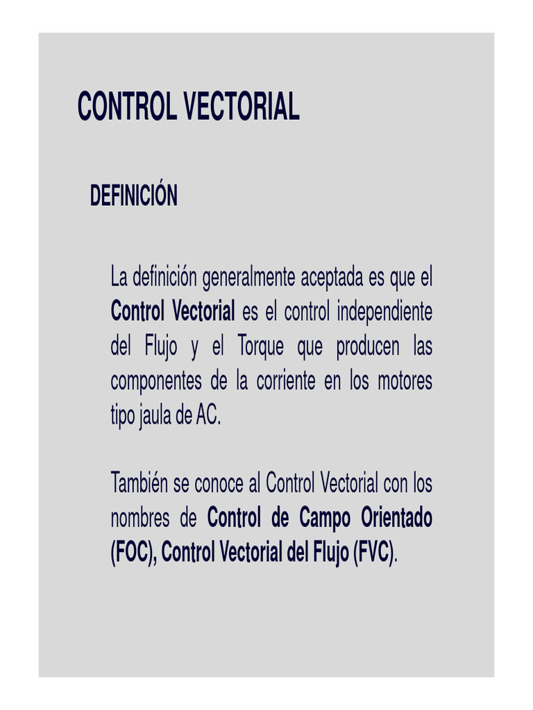10 CONTROL VECTORIAL DE MOTORES | PDF | Electromagnetismo | Electricidad