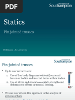 Analyzing Pin-Jointed Trusses | PDF | Truss | Buckling