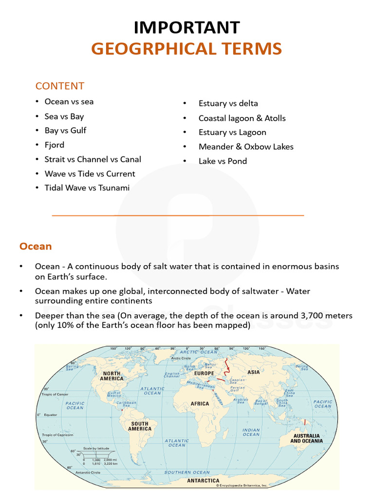 Estuary vs Lagoon Explained | PDF | Tide | Oceans