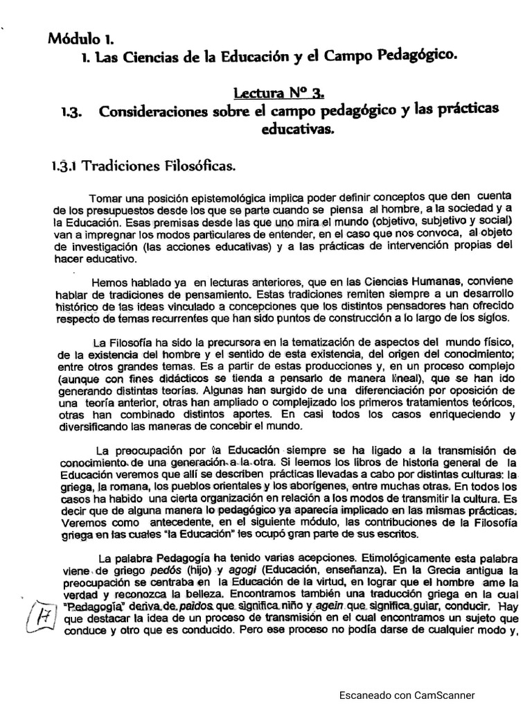 Pedag. M1 - Lect. 3 | PDF