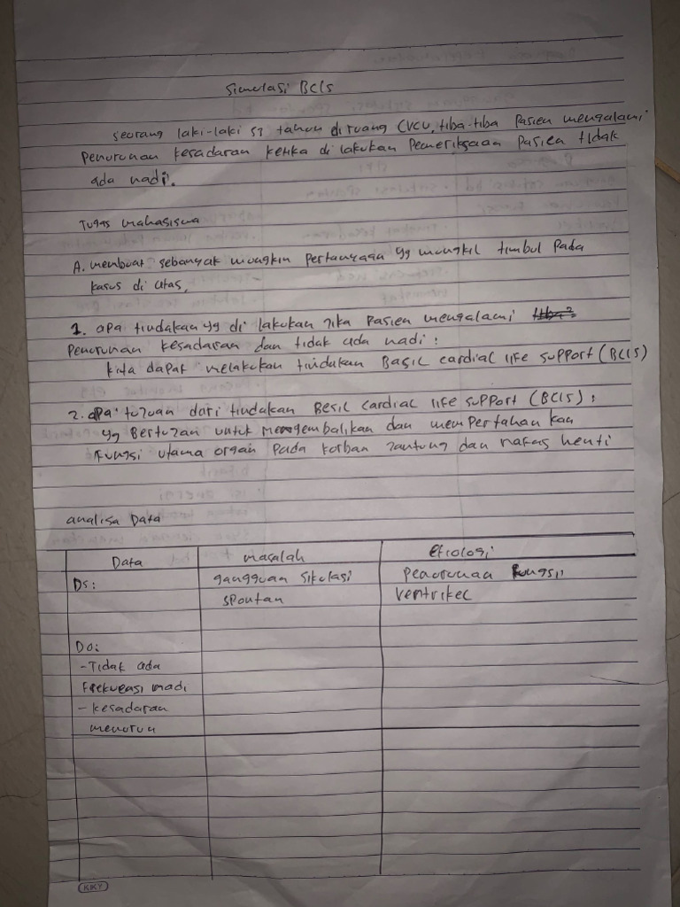 Yudha Nanda Pratama 181211506 BCLS | PDF