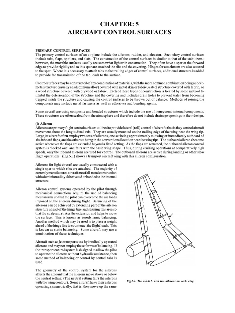 Aircraft Control Surfaces | PDF