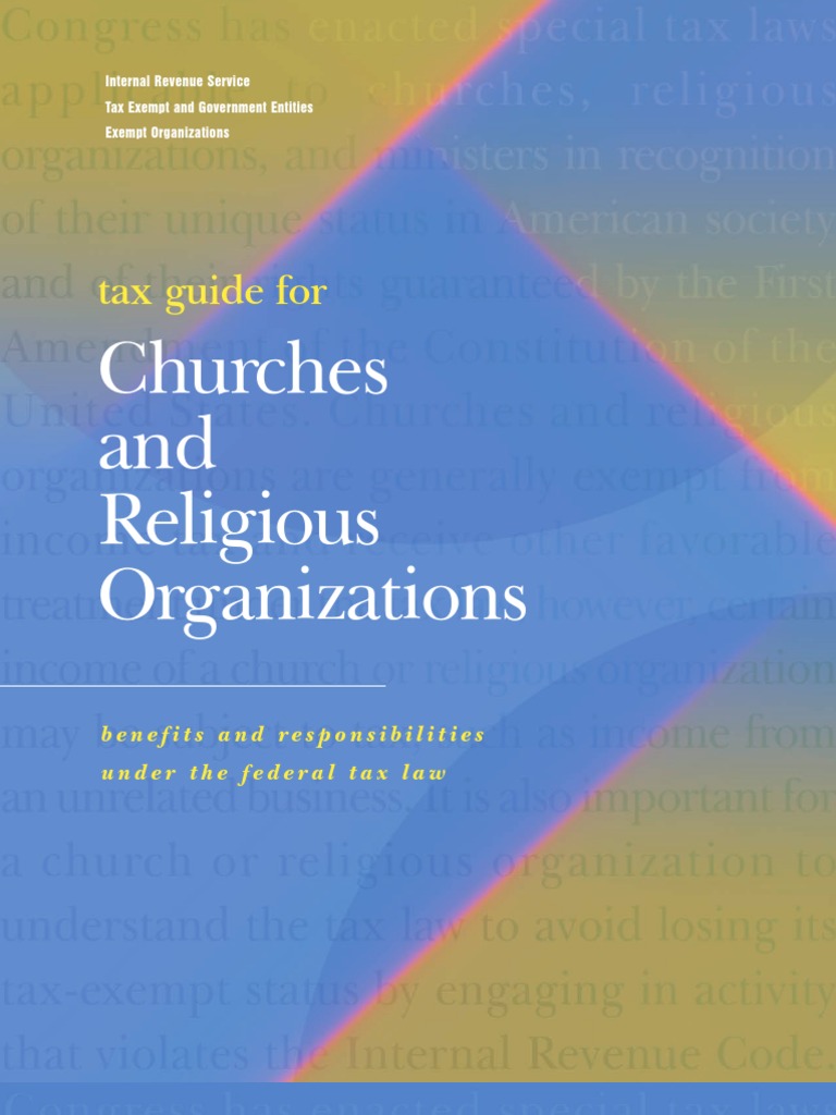 Tax Guide For Churches | PDF | Business