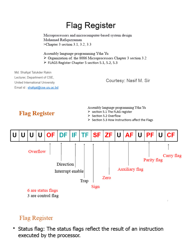 4.flag Register | PDF | Computing | Computer Engineering